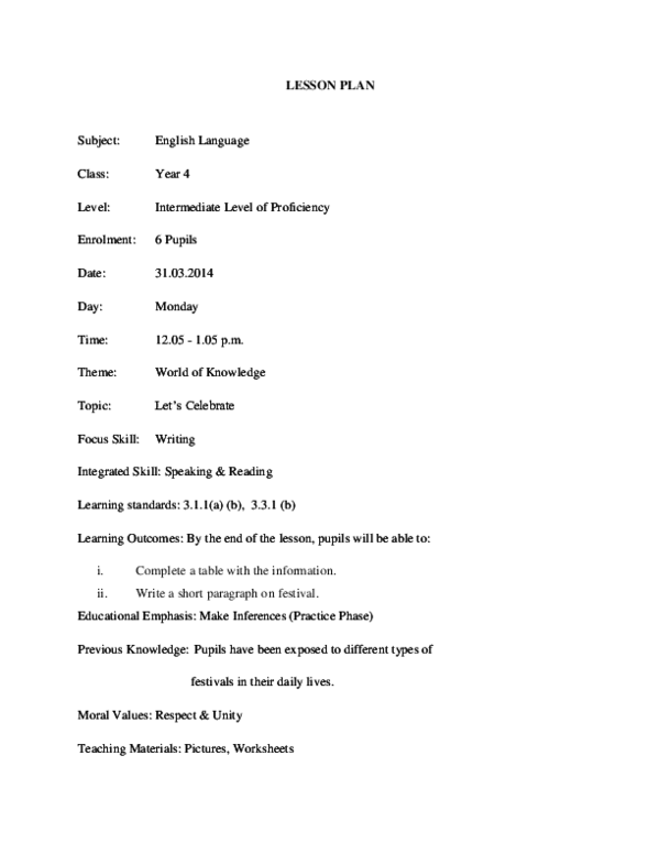 (DOC) Moral Values: Respect & Unity Teaching Materials: Pictures ...