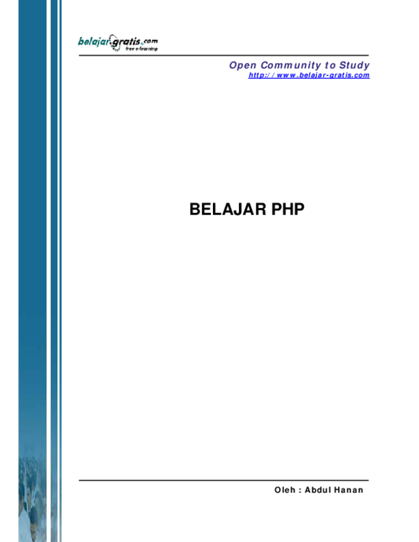(PDF) Belajar php