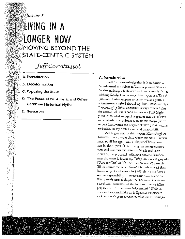 (PDF) Living in a Longer Now: Moving beyond the state-centric system