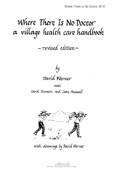 (PDF) Where There Is No Doctor 2010