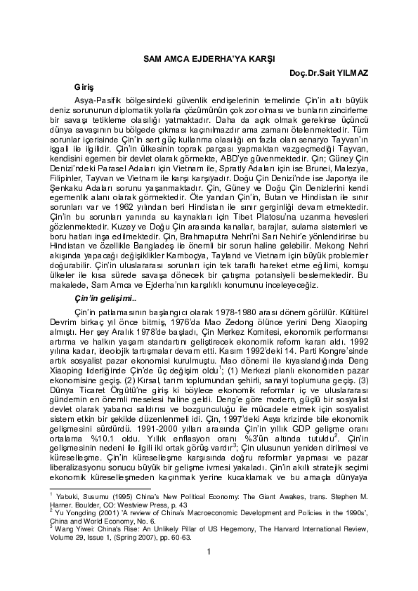 (PDF) Sam Amca Ejderhaya Karşı