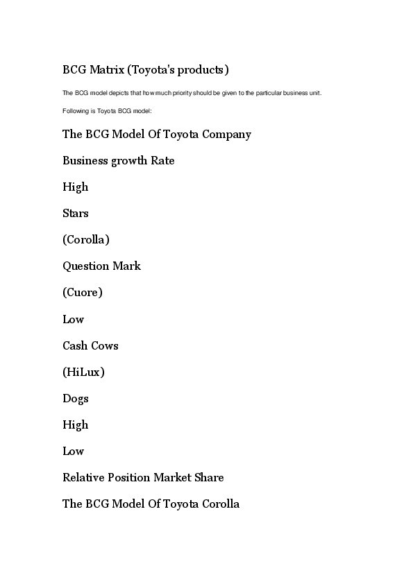 (DOC) BCG Matrix