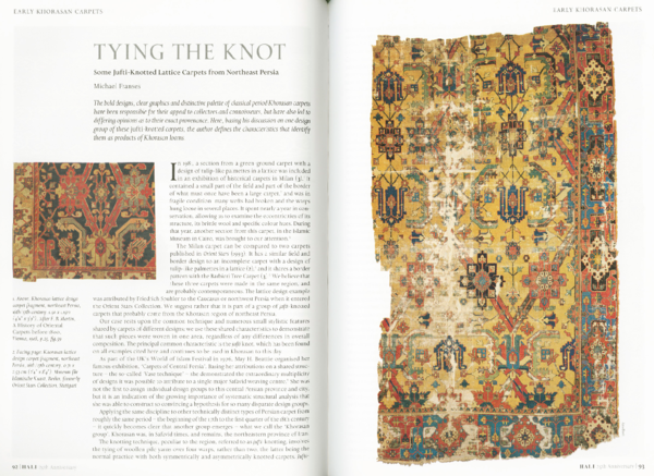(PDF) Tying the Knot, Some Jufti-Knotted Lattice Carpets from Northeast ...