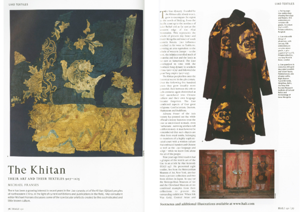 (PDF) The Khitan, Their Art and Their Textiles 907-1125