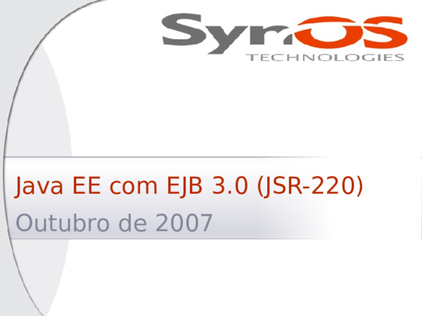 (PDF) Java EE com EJB 3.0 (JSR-220