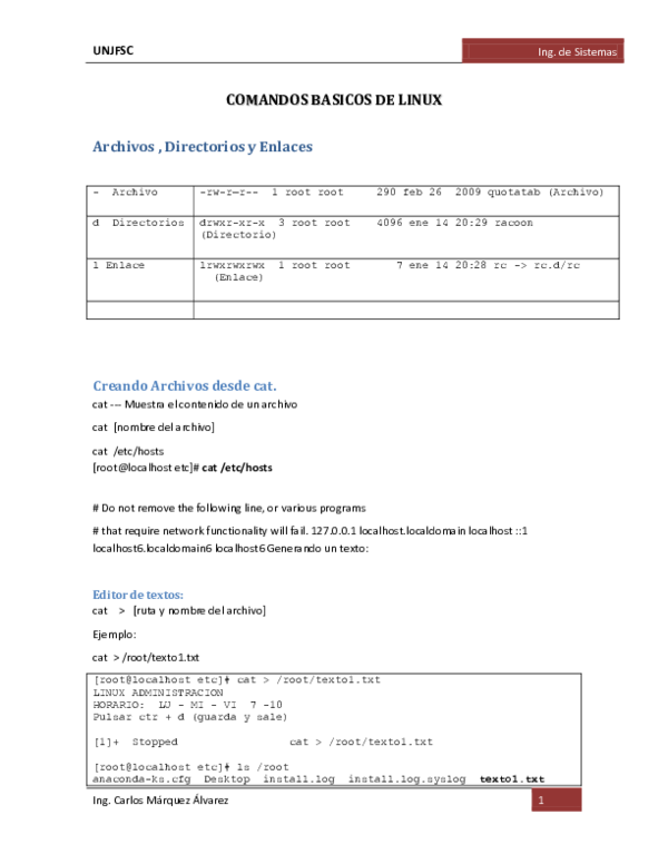 (PDF) comandos basicos de linux