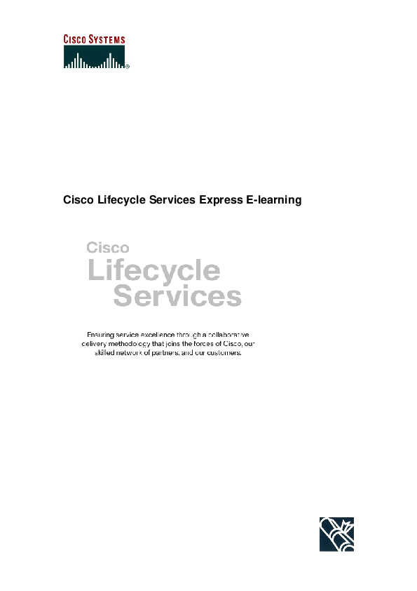 (PDF) Cisco Lifecycle Services Express E-learning