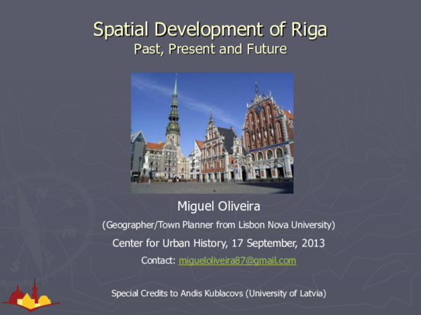 (PDF) Spatial Development of Riga, Past, Present and Future