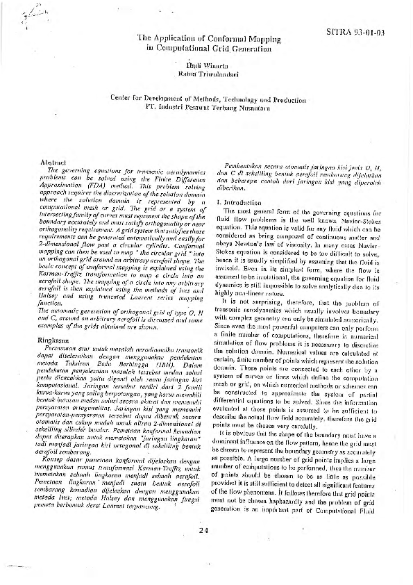 Pdf Application Of Conformal Mapping In Computational Grid Generation
