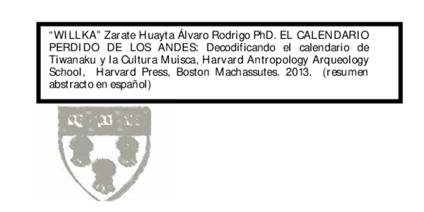(PDF) Decoding the Tiwanaku Calendar and of the Muisca Culture