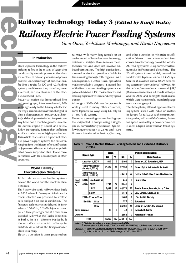 (PDF) Railway Technology Today 3 (Edited by Kanji Wako) Railway ...