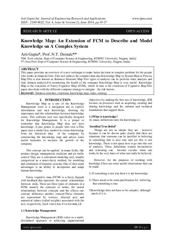 (PDF) Knowledge Map: An Extension of FCM to Describe and Model ...