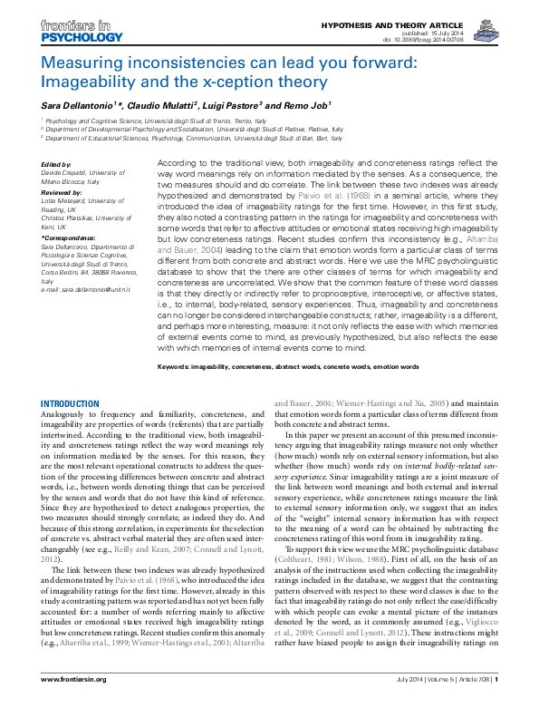 (PDF) 2014 Measuring Inconsistencies can lead you forward. Imageability ...
