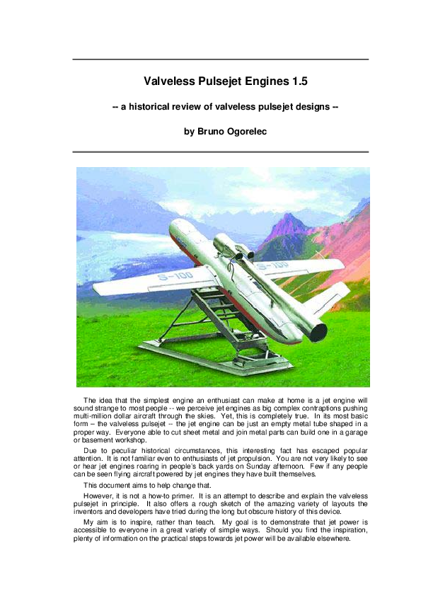 (PDF) Valveless Pulsejet Engines 1.5