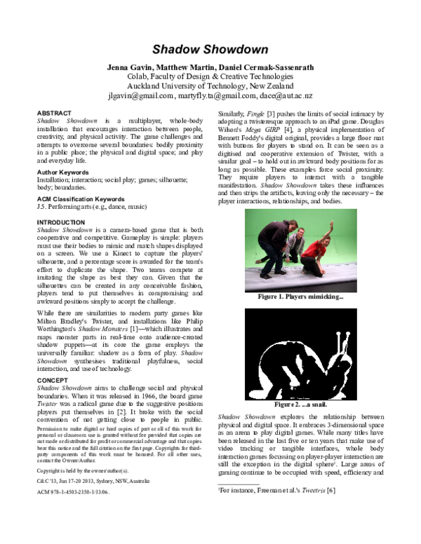 (PDF) Shadow Showdown