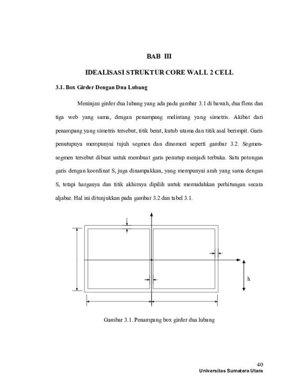(PDF) BAB III IDEALISASI STRUKTUR CORE WALL 2 CELL