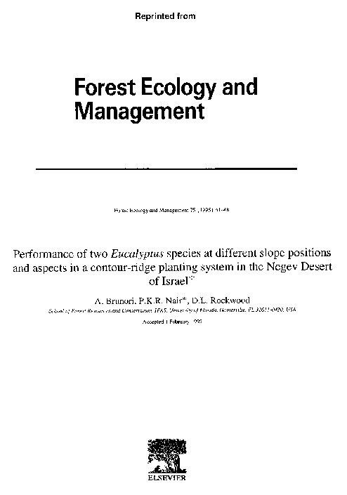 Forest Ecology and Management