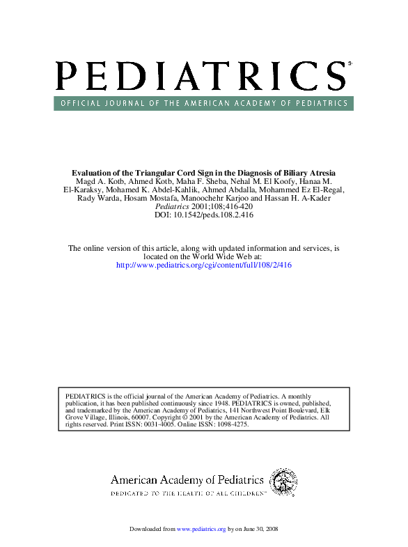 (PDF) Evaluation of the Triangular Cord Sign in the Diagnosis of ...
