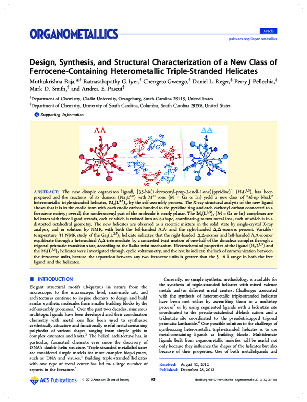 (PDF) Design, Synthesis, and Structural Characterization of a New Class ...