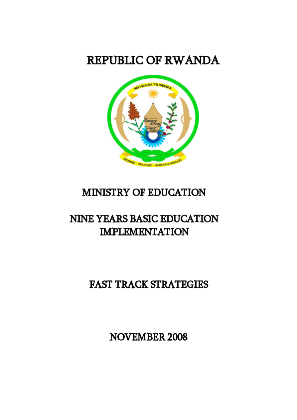 (PDF) REPUBLIC OF RWANDA MINISTRY OF EDUCATION NINE YEARS BASIC ...