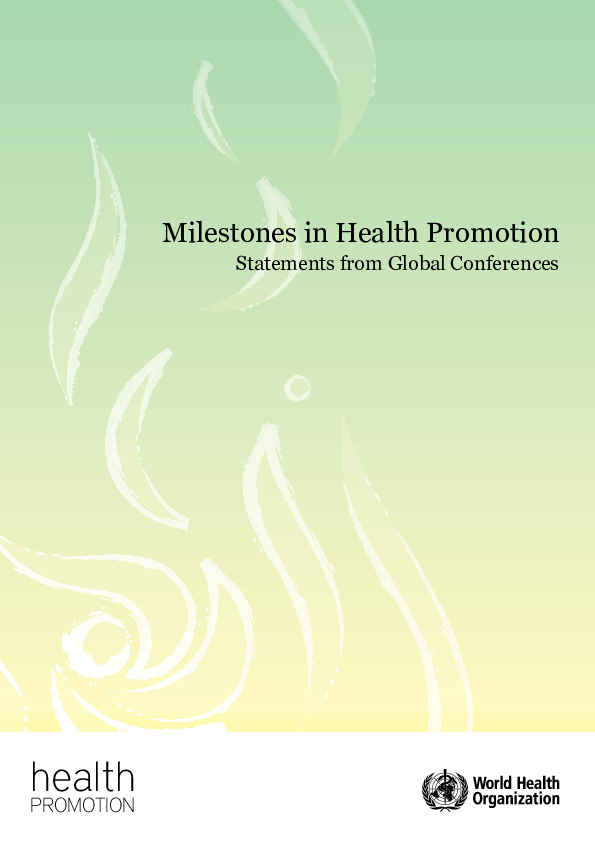 (PDF) Milestones in Health Promotion Statements from Global Conferences