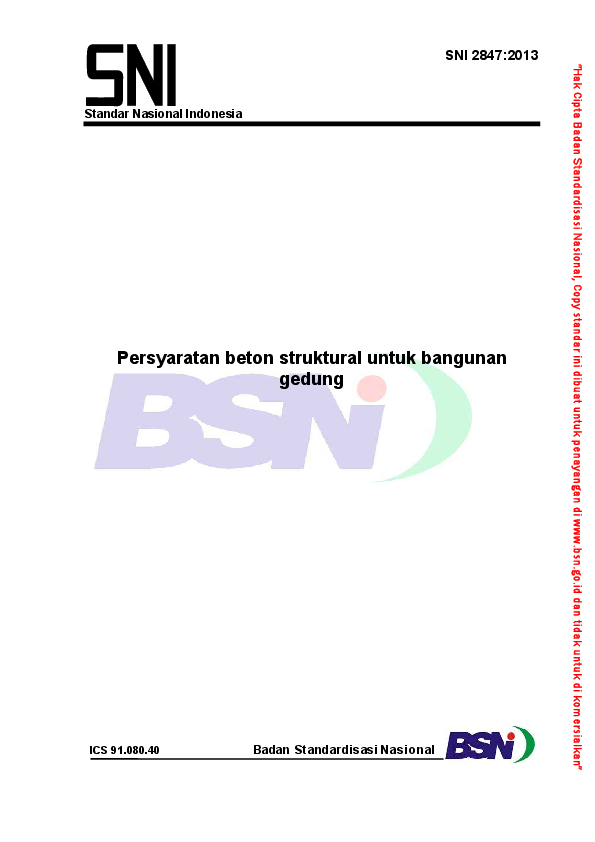 (PDF) SNI beton 2013 (indonesian structural building standart-latest)
