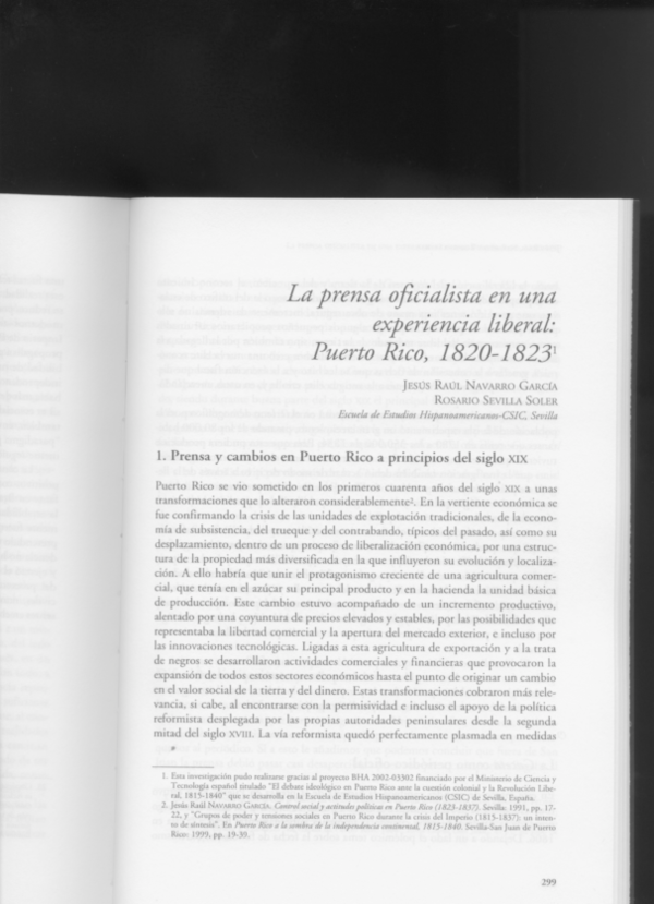 (PDF) LA PRENSA OFICIALISTA EN UNA EXPERIENCIA LIBERAL: PUERTO RICO ...