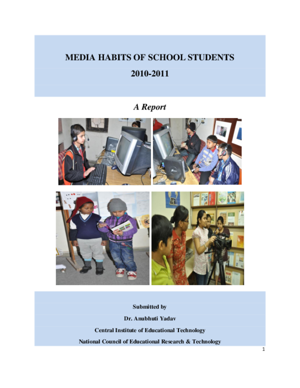 (PDF) Media habits of students