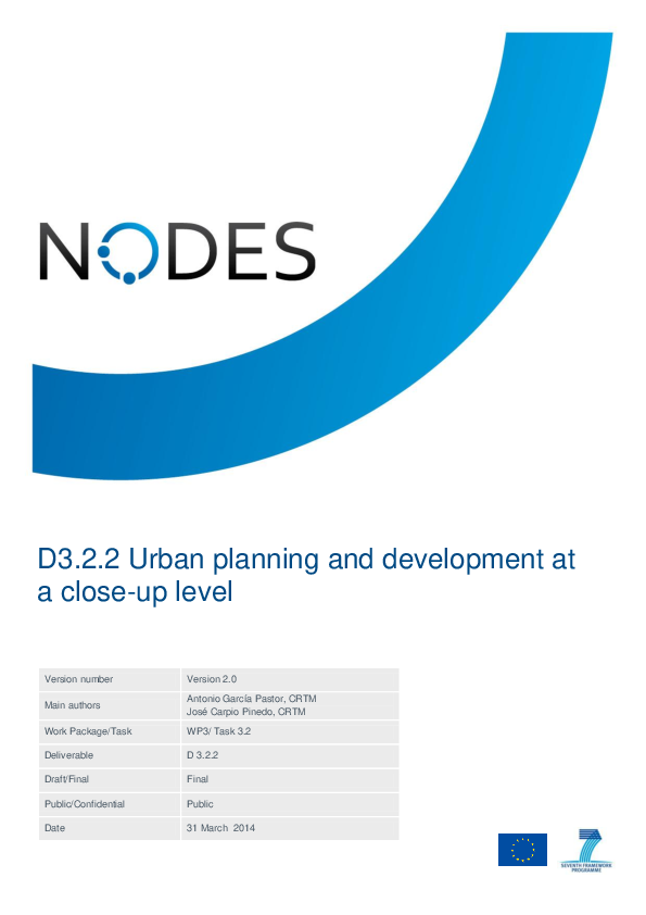 (PDF) NODES Project Deliverable 3.2.2 "Urban planning and development ...