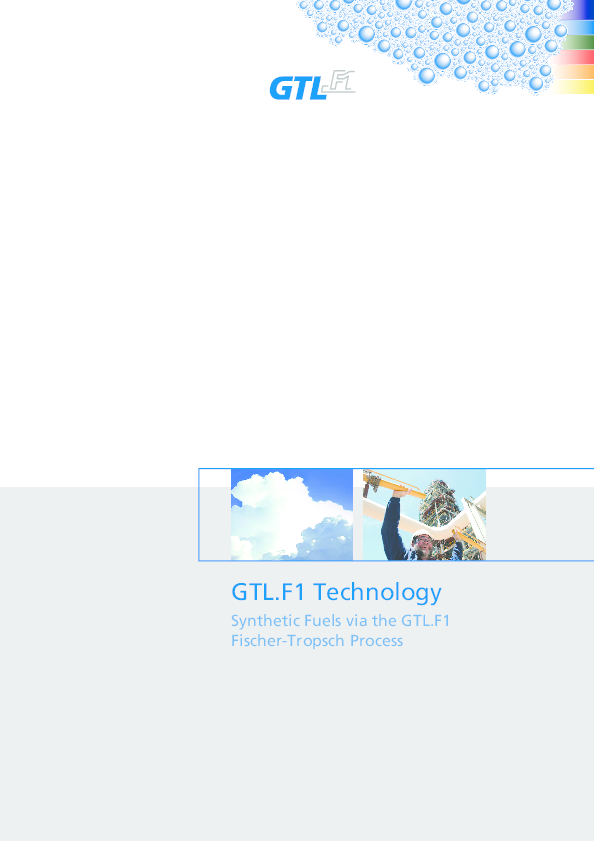 (PDF) GTL.F1 Technology Synthetic Fuels via the GTL.F1 Fischer-Tropsch ...