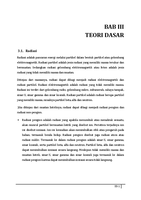 (DOC) TEORI DASAR RADIOAKTIVITAS LINGKUNGAN DI PSTNT BATAN