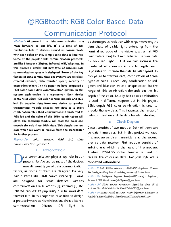 (DOC) RGBtooth RGB color based data communication protocol