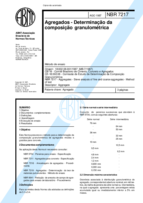 (PDF) Copyright © 1987, ABNT–Associação Brasileira de Normas Técnicas ...