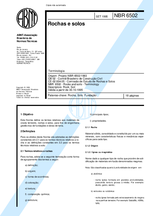 (PDF) Copyright © 1995, ABNT–Associação Brasileira de Normas Técnicas ...