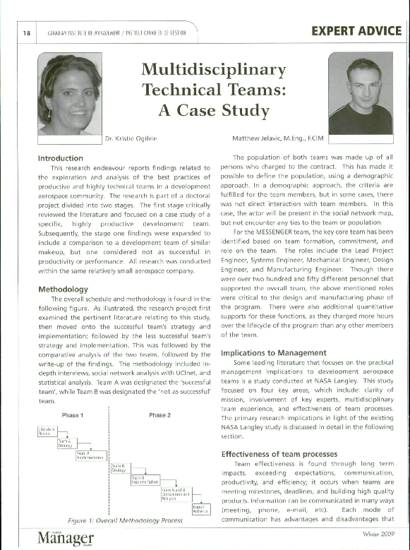(PDF) Multidisciplinary technical teams: A case study