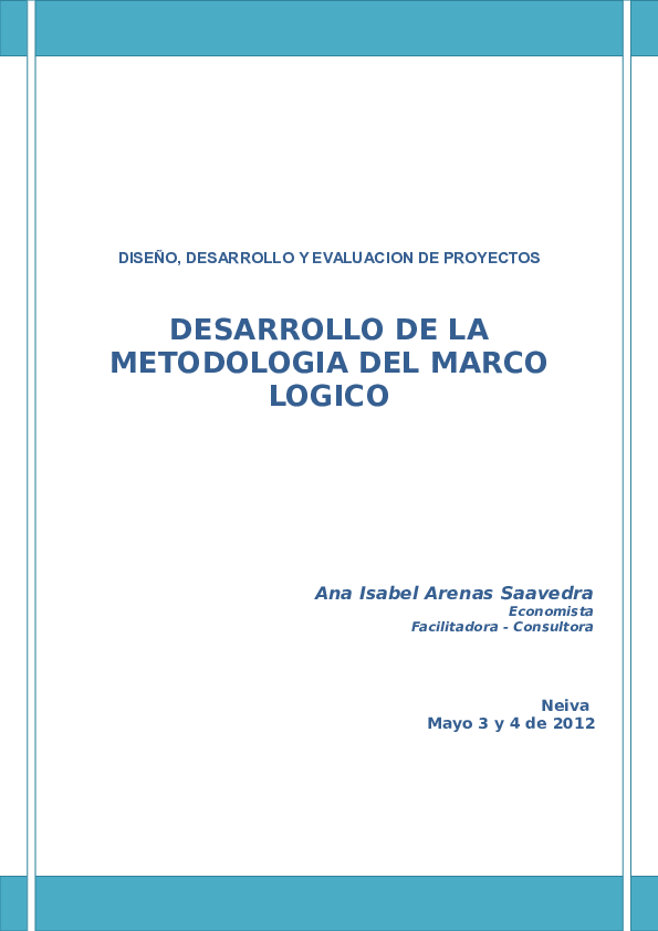 (DOC) DISEÑO, DESARROLLO Y EVALUACION DE PROYECTOS