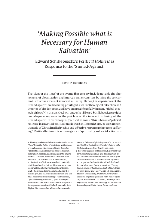 (PDF) “‘Making Possible what is Necessary for Human Salvation’: Edward ...