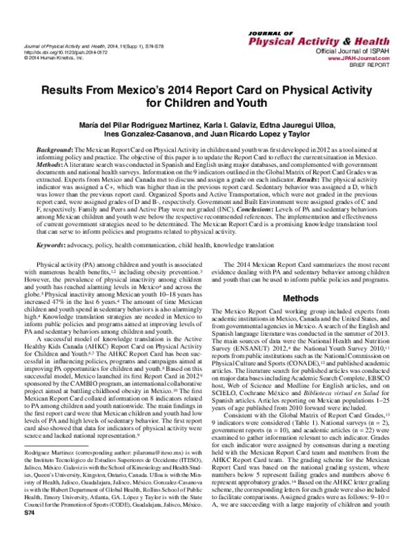 (PDF) the mexican report card