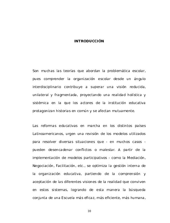 (DOC) GESTION INSTITUCIONAL PARA LA RESOLUCION DE CONFLICTOS EN ...