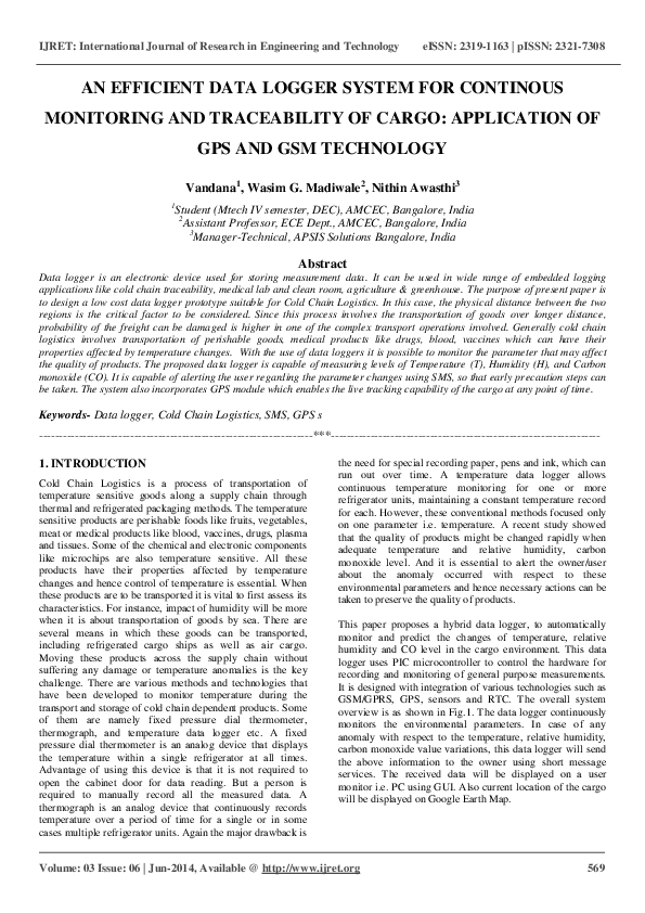 (PDF) AN EFFICIENT DATA LOGGER SYSTEM FOR CONTINOUS MONITORING AND ...