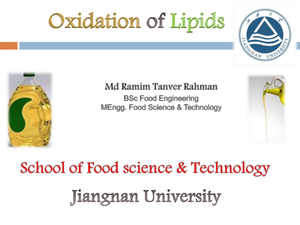 (PPT) Oxidation of Lipid .ppt