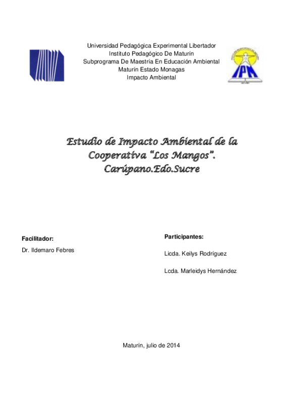 (DOC) Universidad Pedagógica Experimental Libertador