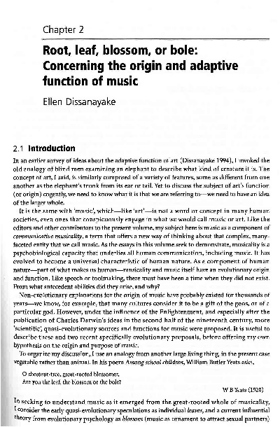 (PDF) Root, leaf, blossom or bole: Concerning the origin and adaptive ...