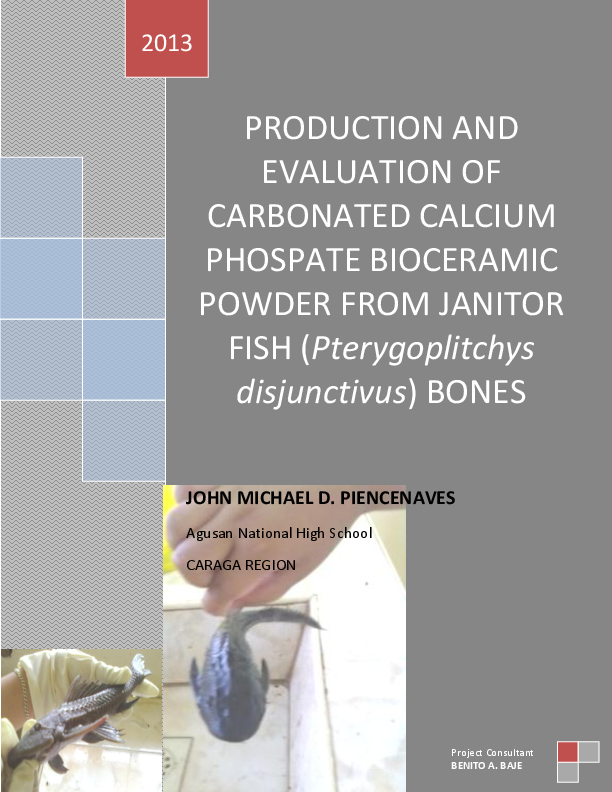 (DOC) Production and Evaluation of Carbonated Calcium Phosphate ...