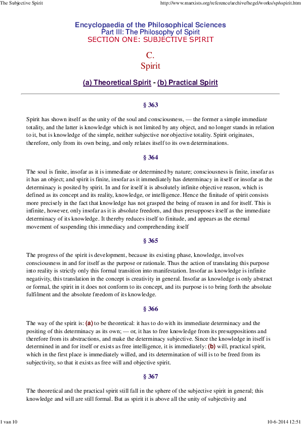 (PDF) Encyclopaedia of the Philosophical Sciences Part III: The ...