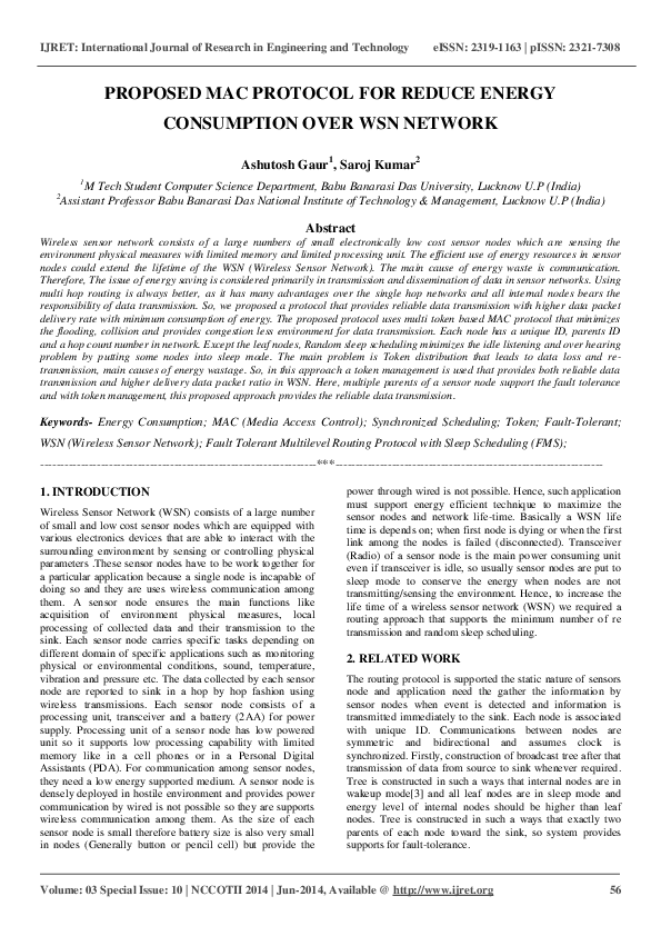 (PDF) PROPOSED MAC PROTOCOL FOR REDUCE ENERGY CONSUMPTION OVER WSN NETWORK