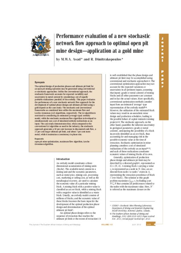 Pdf Performance Evaluation Of A New Stochastic Network Flow Approach