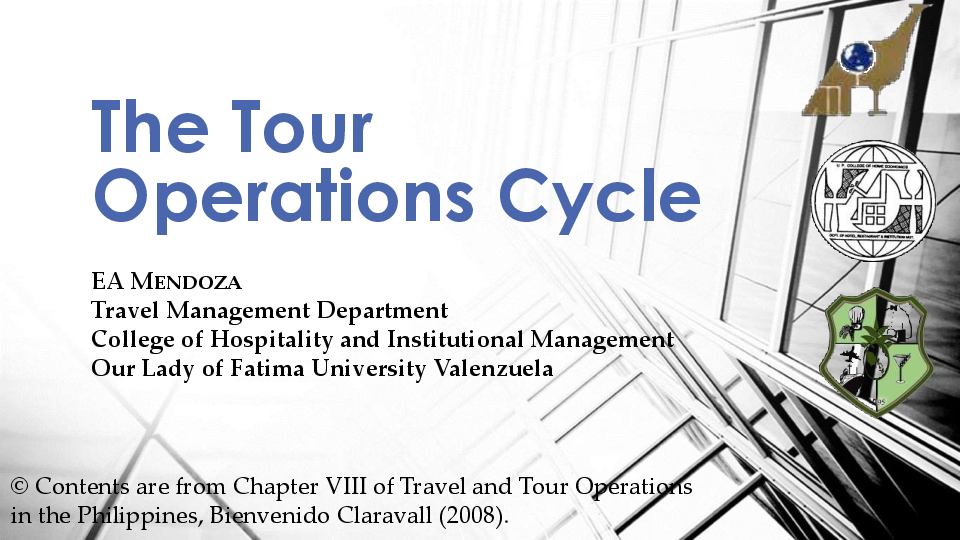 (PDF) 11. Tour Operators Cycle