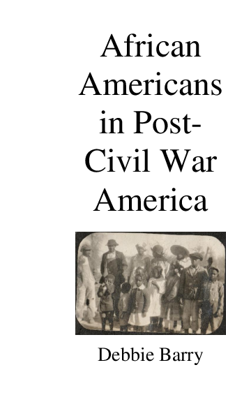 (PDF) African Americans in Post-Civil War America