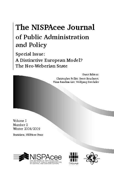 (PDF) Towards the Neo-Weberian State? Perhaps, but Certainly Adieu, NPM!